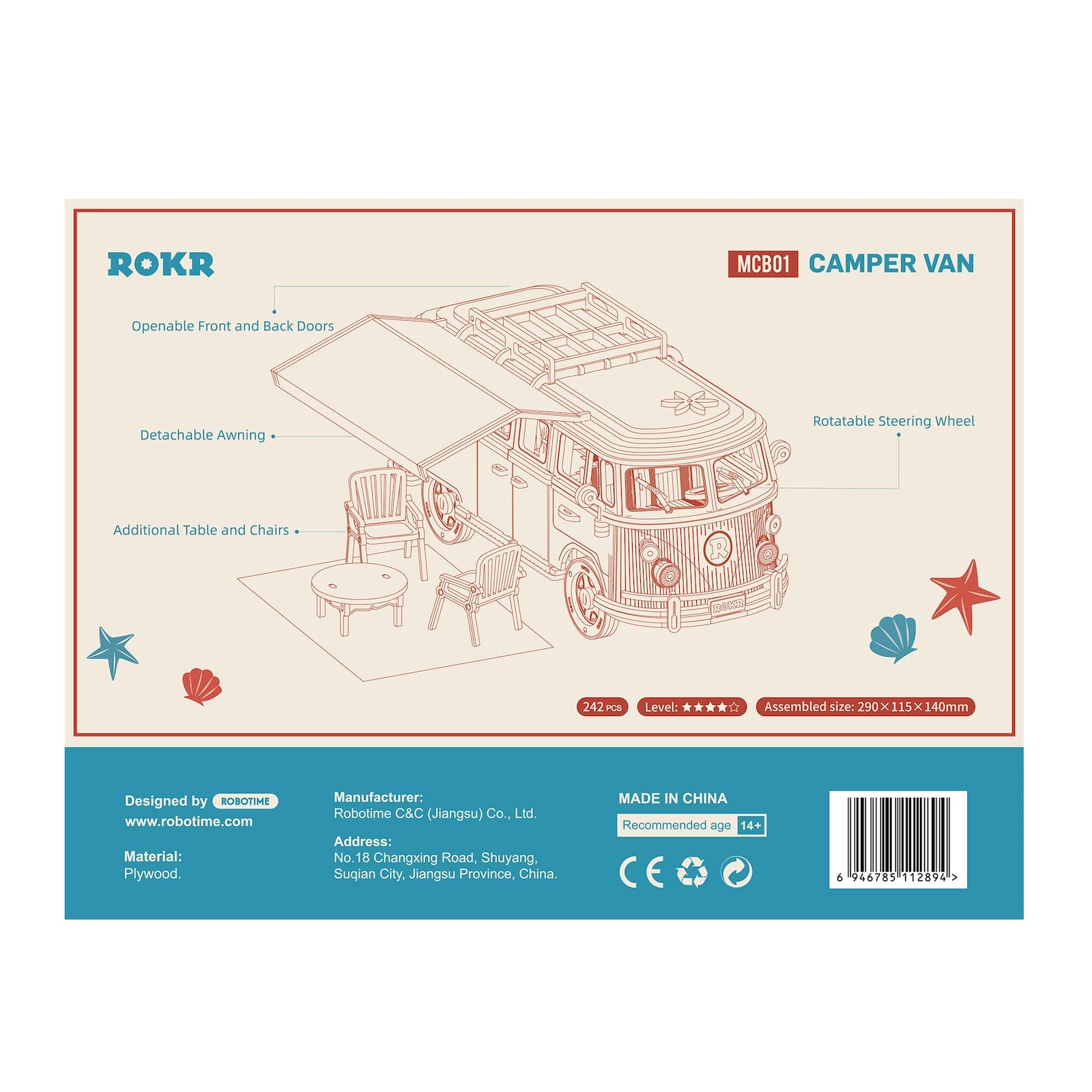 Robotime Australia: Campervan scale model – DIY Kits